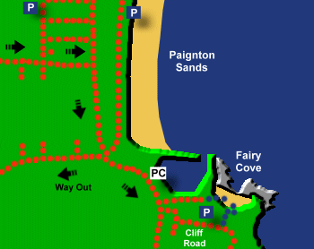 Fairy Cove Beach Information - Devon Beach Guide