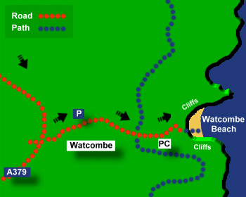 Watcombe Beach Information - Devon Beach Guide