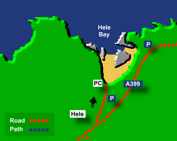 Hele Bay Beach Information - Devon Beach Guide