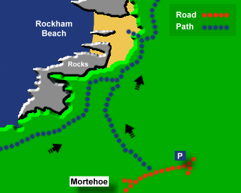 Rockham Beach Information - Devon Beach Guide